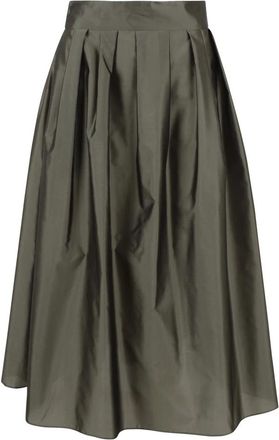 Max Mara Femme, Jupes, Vert, Taille: 36 FR Jupe Cercle Pliss&eacute;e