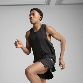 Puma D&eacute;bardeur de running en maille &agrave; motif Homme, V&ecirc;tements, Noir, XL