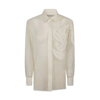 Antonelli Femme, Blouses et Chemises, Blanc, Taille: 38 FR Chemises