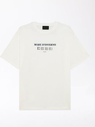 D.A.T.E. t-shirt mare dinverno ivory