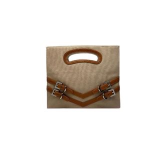 Saint Laurent Sac &agrave; main en cuir Pre-owned - Femme - Pre-owned - Beige - Taille: ONE Size