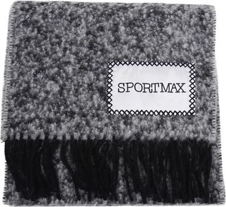 Sportmax Femme, Accessoires, Gris, Taille: ONE Size Liriche Scarf
