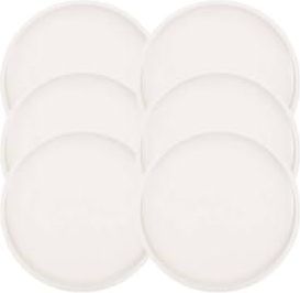 Villeroy & Boch Artesano Original Fr&uuml;hst&uuml;cksteller, 6 St&uuml;ck, 22 cm, Premium Porzellan, sp&uuml;lmaschinen-, mikrowellengeeignet, wei&szlig;