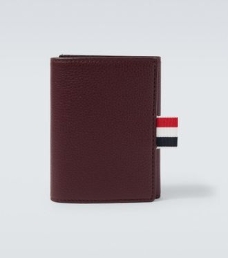 Thom Browne Portefeuille RWB Stripe en cuir