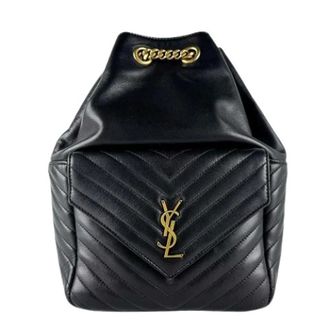 Saint Laurent Sac &agrave; dos vintage Pre-owned - Femme - Pre-owned - Noir - Taille: ONE Size