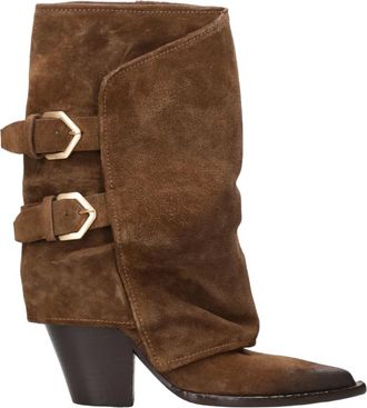 Elena Iachi Femme, Chaussures, Brun, Taille: 38 EU E4491 Bottine Texane