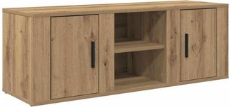 vidaXL vidaXL Meuble TV Ch&ecirc;ne artisanal 100 x 31,5 x 35 cm Bois ding&eacute;nierie