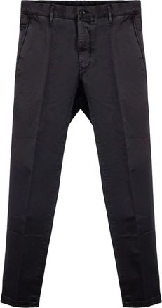 Incotex Homme, Pantalons, Bleu, Taille: W38 Chinos en coton stretch