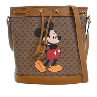 Gucci Sac seau Mickey Mouse Pre-owned - Femme - Pre-owned - Brun - Taille: ONE Size