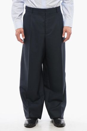 Dior Wide-Leg-Hose aus Wolle mit vorderen Bundfalten Dior