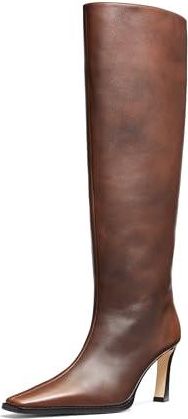 Michael Kors DARRAH HEELED BOOT LUGGAGE Femme, EU 38.5