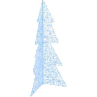 vidaXL Weihnachtsbaum mit 160 LEDs Kaltwei&szlig; 150 cm Acryl vidaXL