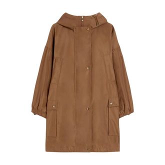 Max Mara Femme, Vestes, Brun, Taille: 38 FR Finito Raincoat