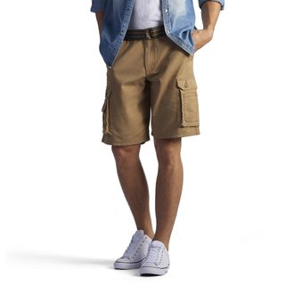 Lee Herren Latzhose Neu Gürtel Wyoming Cargo Shorts, Braun, 46