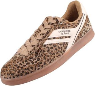 Dockers by Gerli Baskets pour femme, Marron/noir, 36 EU