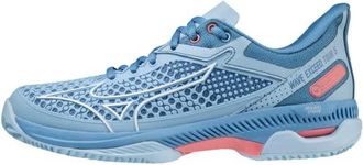 Mizuno Wave Exceed Tour 5 CC, Chaussures de Tennis pour Femme, N&eacute;erlandais/Blanc/Tearose, 36,5 EU, Canal Dutch White Tearose, 36.5 EU