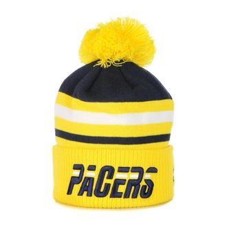 New Era NBA City Pom Pom Beanie Hat - - Accessories - Herren - Gelb - ONE SIZE