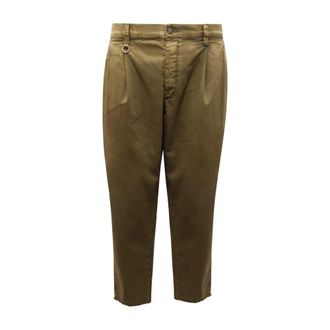Paolo Pecora Vintage Gr&uuml;ne Delav&egrave; Hose - - Trousers - Herren - Gr&uuml;n - L
