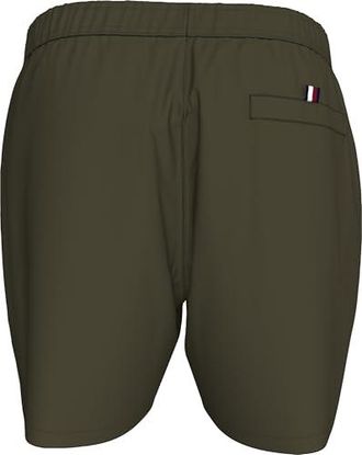 Tommy Hilfiger Slip de Bain Homme Medium Drawstring avec Cordon de Serrage, Vert (Army Green), L