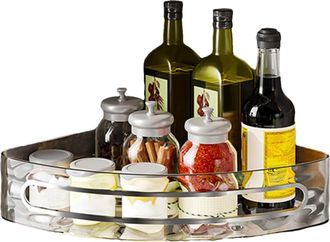 Generic Eckduschaufbewahrung, Eck-Dusch-Organizer, Dusch-Organizer, wasserdicht, verstellbar, starker Klebstoff, rostfrei, ohne Fäulnis