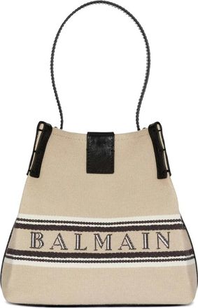 Balmain Femme, Sacs, Beige, Taille: ONE Size Release Bucket Bag