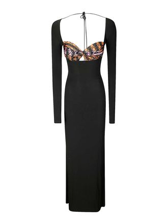 Marine Serre Maxi Robe - Multicolore