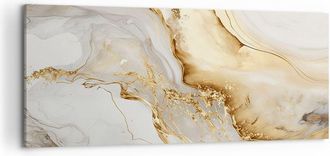 Arttor Wandbilder Dekoration Wohnzimmer Marmor Glanz Elegant Panorama Bilder auf Leinwand 120x50cm Leinwandbild Schlafzimmer Küche Wand Kunstdruck Art Groß W