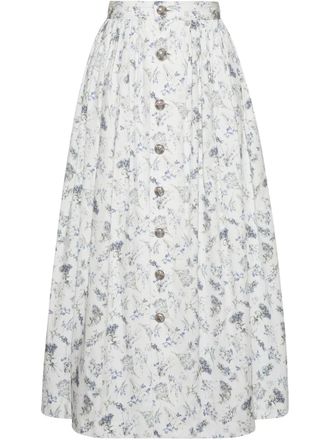 Adam Lippes jupe Bryce - Blanc