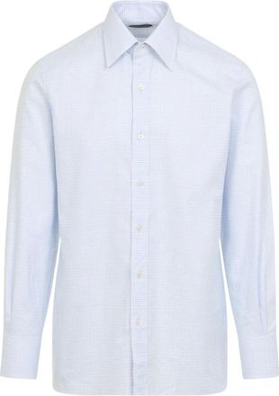Tom Ford Homme, Chemises, Multicolore, Taille: 2XL Chemise en coton bleu clair
