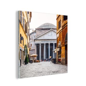 MuchoWow Glasbild Glasfoto Wandbild Bilder Deko 50x50 cm Italien - Rom - Bauwerke