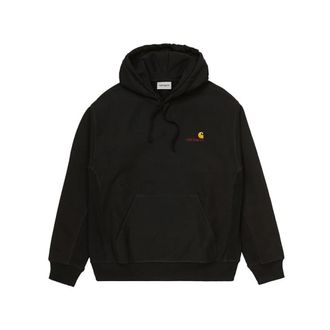 Carhartt Work in Progress Hooded American Script - - Sweatshirts & Hoodies - Herren - Schwarzk - S