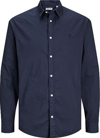 Jack & Jones Jjepaulos T-Shirt Ls Sn Jeans, Blazer Bleu Marine, L Homme