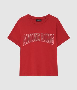Anine Bing Tee Shirt Shelley Tango Red