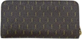 Saint Laurent unisex, Pre-owned, Brun, Taille: ONE Size Portefeuille Vintage Pre-owned