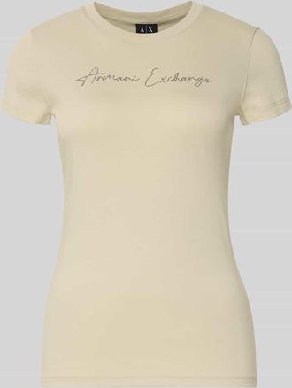 A|X Armani Exchange T-Shirt mit Logo und Rundhalsausschnitt