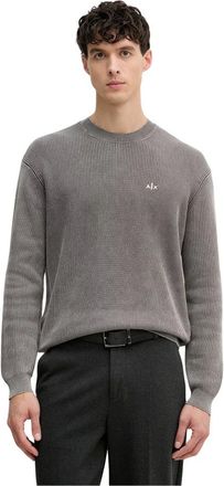 A|X Armani Exchange Homme, Pulls, Gris, Taille: M Pull &agrave; col rond