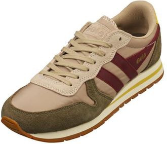 Gola Mixte Daytona Chute Baskets, Bone/Khaki/Cerise, 36 EU