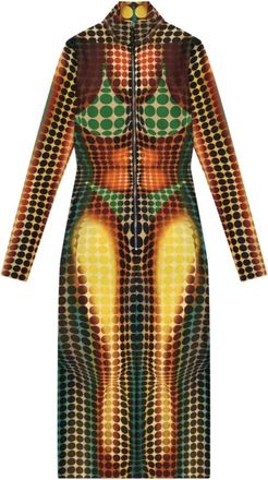 Jean Paul Gaultier Femme, Robes, Multicolore, Taille: 38 FR Re-Edition Long Dress