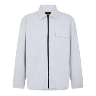 HUGO BOSS Hemdjacke f&uuml;r Herren, Brusttasche (Grau)