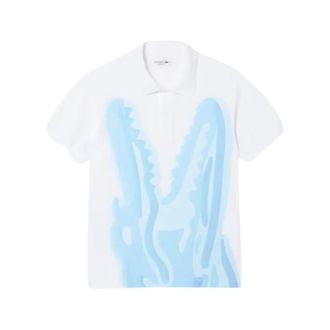 Lacoste Homme, Tops, Bleu, Taille: XS Polo imprim&eacute; crocodile XXL