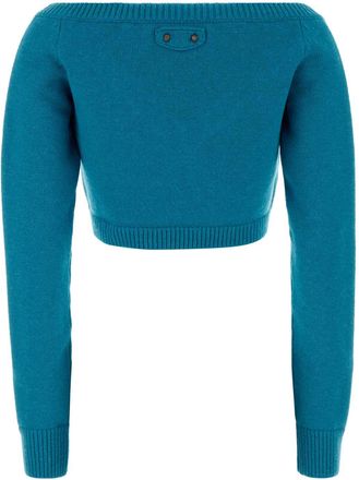 Balenciaga V-neck Sweater - Blue