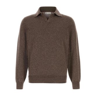 Brunello Cucinelli Kaschmirpullover - - Knitwear - Herren - Braun - L