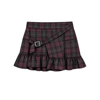 A Paper Kid Minirock mit Schottenkaro und R&uuml;schen - - Skirts - Damen - Mehrfarbig - M