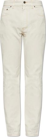 Versace Homme, Jeans, Beige, Taille: W30 Jean Coupe L&eacute;g&egrave;rement Fusel&eacute;e