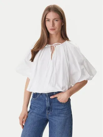 DKNY Bluse DJ6W2228 Wei&szlig; Regular Fit