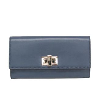 Fendi Pre-owned Leder-Portemonnaie - - Pre-owned - Damen - Blau - ONE SIZE