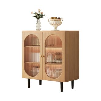 Generic Aufbewahrungsschrank, geschlossenes Sideboard aus Holz, K&uuml;chenschrank mit Schubladen, atmungsaktive und verst&auml;rkte Beine, geeignet for Esszimmer und E