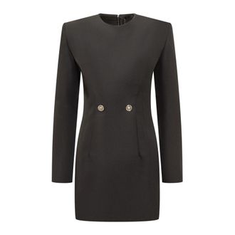 Versace Mini-Kleid mit Knopfdetails - - Dresses - Damen - Schwarzk - M