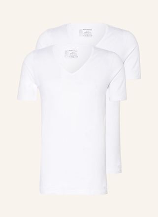 Schiesser 2er-Pack V-Shirts 95/5 weiss