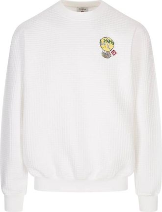 Casablanca Homme, Sweatshirts et sweats &agrave; capuche, Blanc, Taille: 2XL Casablanca Sweaters White
